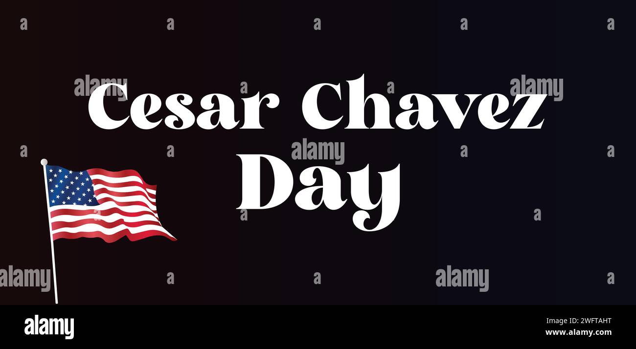 Cesar Chavez Day Stylis text design Stock Vector Image & Art - Alamy