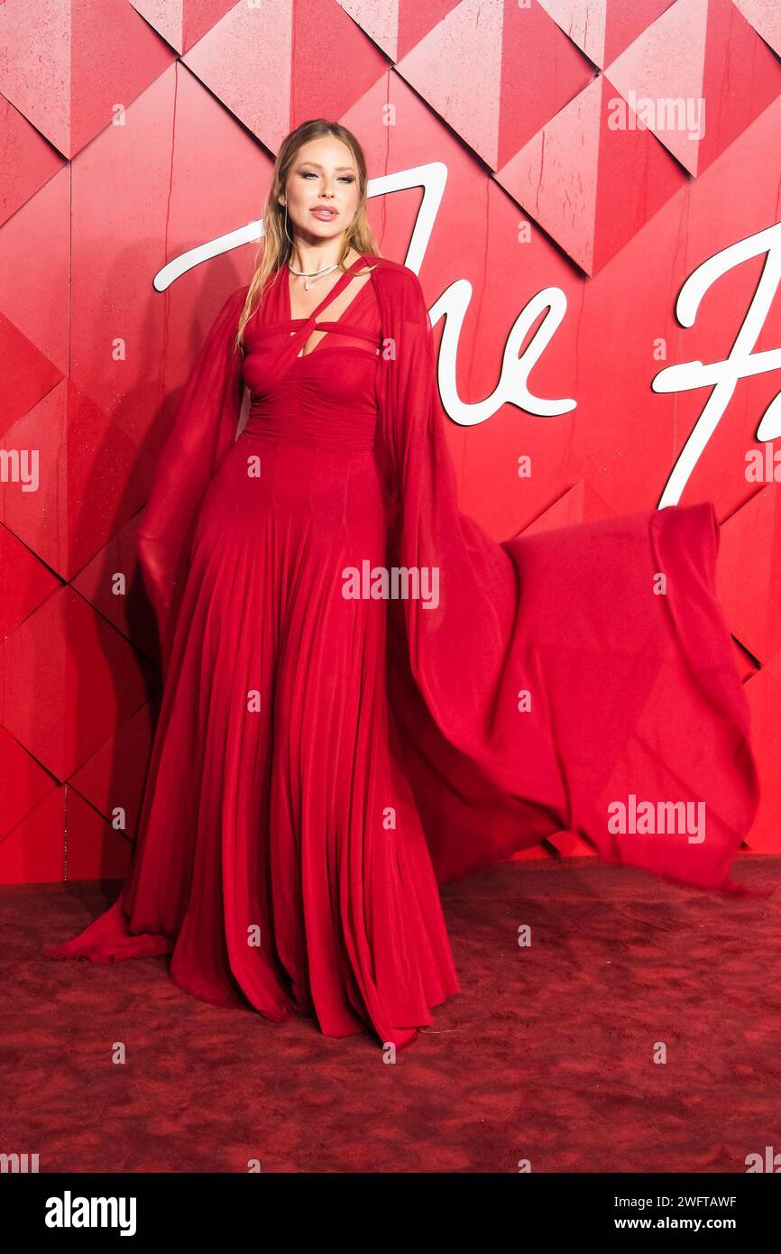 Ginta Biku photographed on the Red Carpet at The Fashion Awards 2023 ...