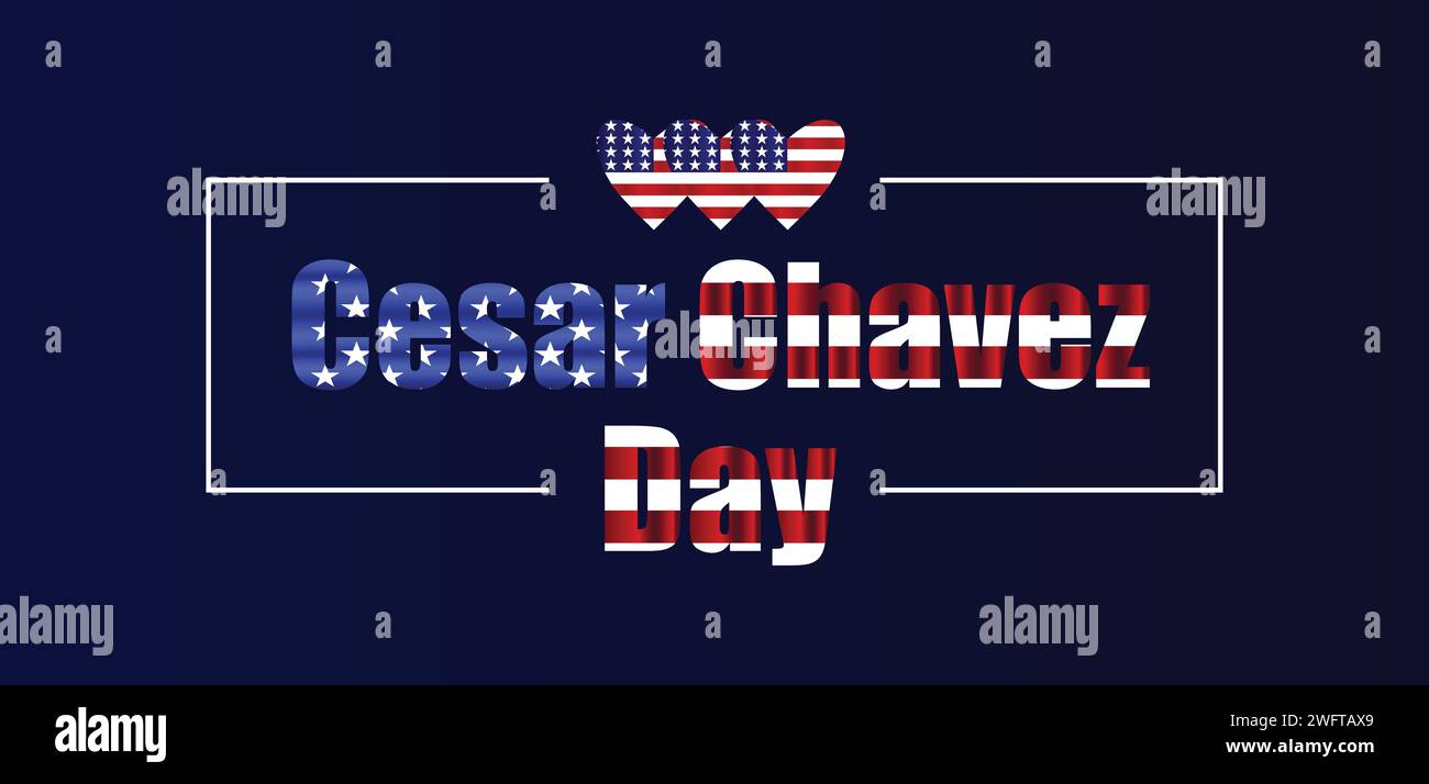 Cesar Chavez Day Stylis text design Stock Vector Image & Art - Alamy
