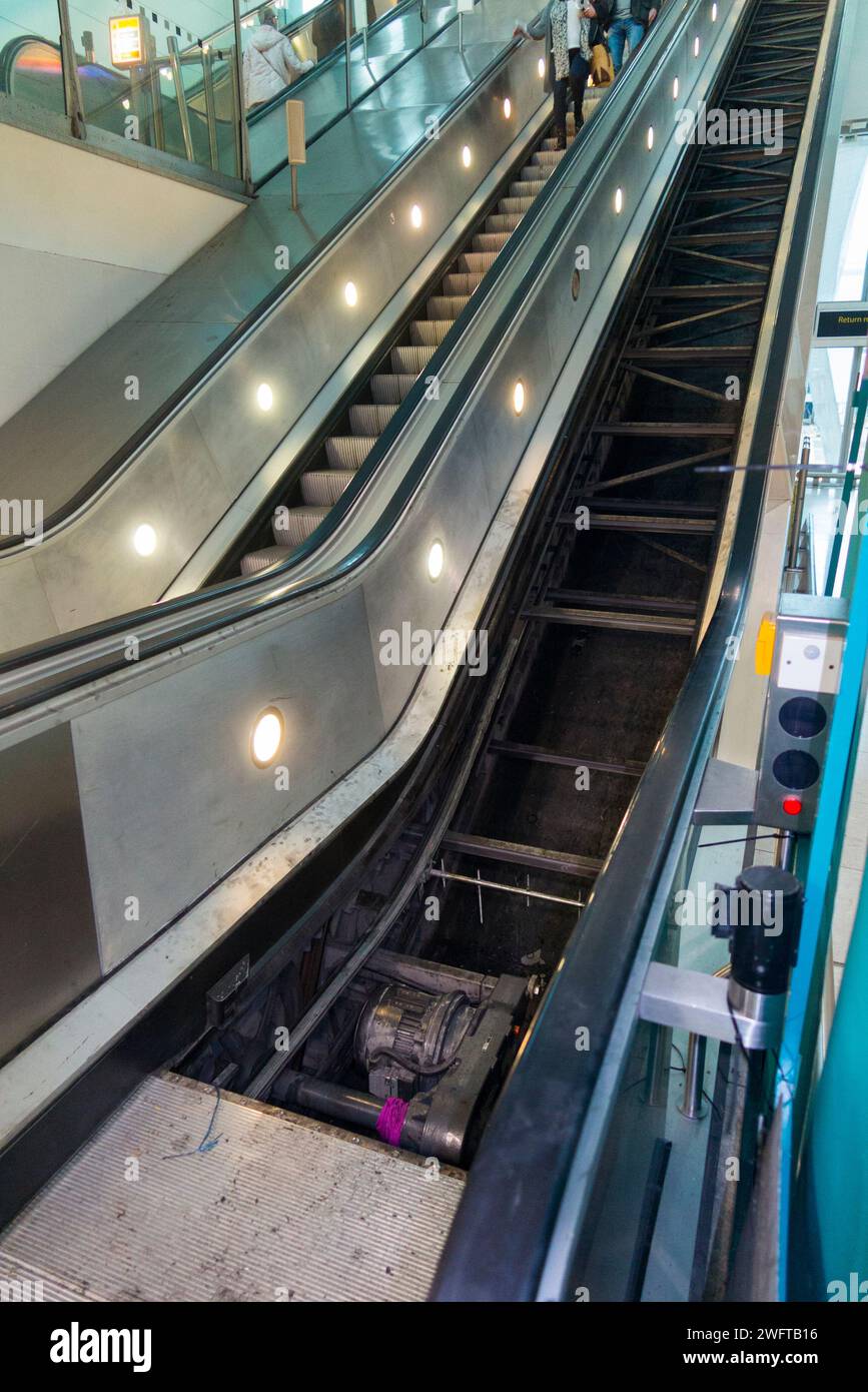 Escalator repair hi-res stock photography and images - Alamy