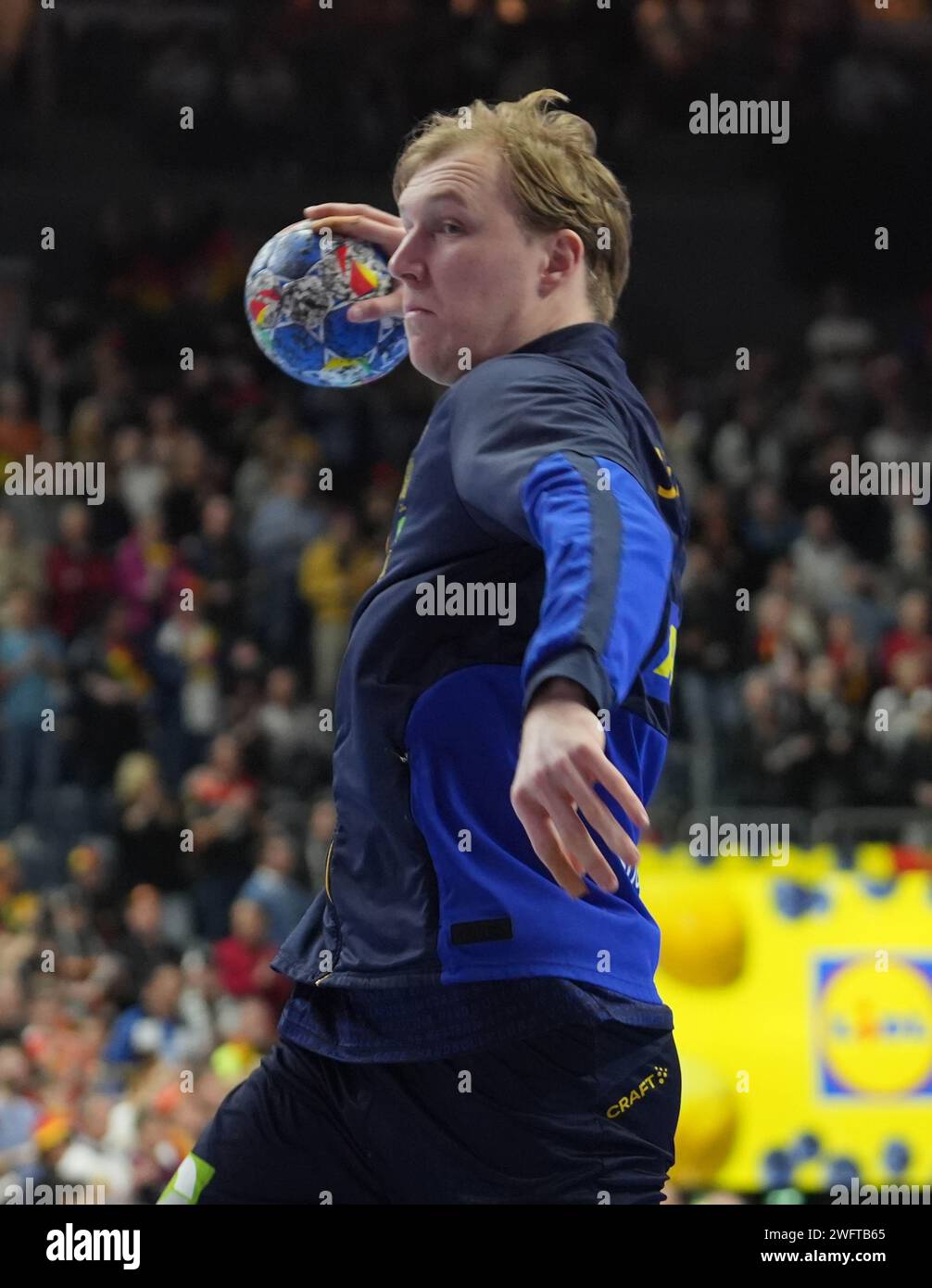during the Men's EHF Euro 2024, Placement Match 3/4, handball match ...