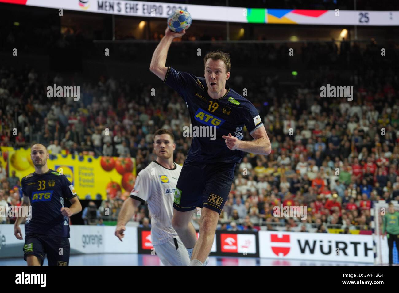 during the Men's EHF Euro 2024, Placement Match 3/4, handball match ...