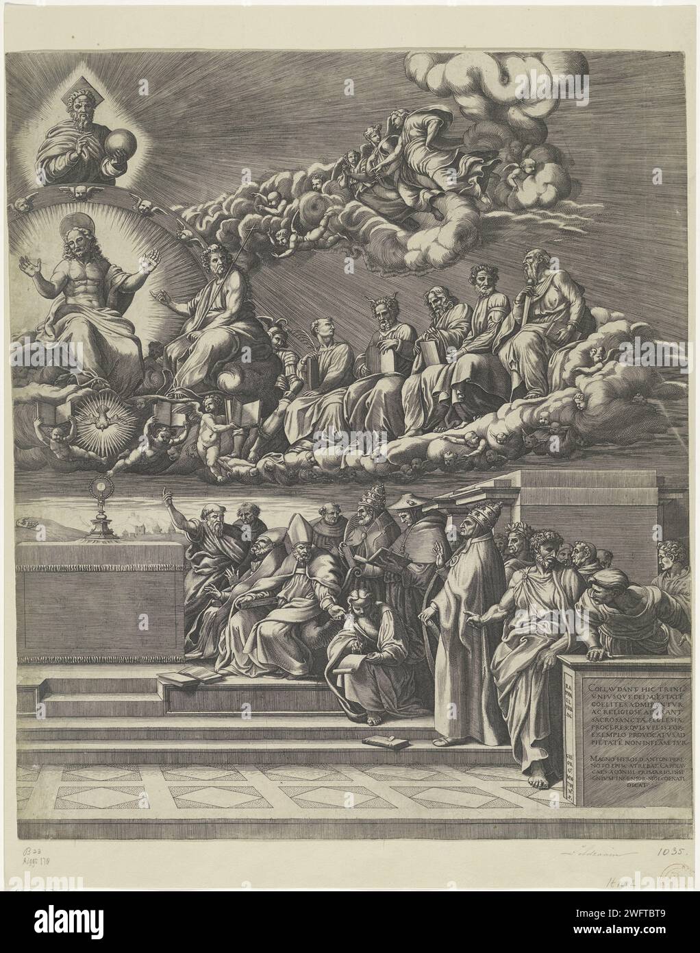 Dispuut about the Holy Sacrament (Judge part), Giorgio Ghisi, After ...