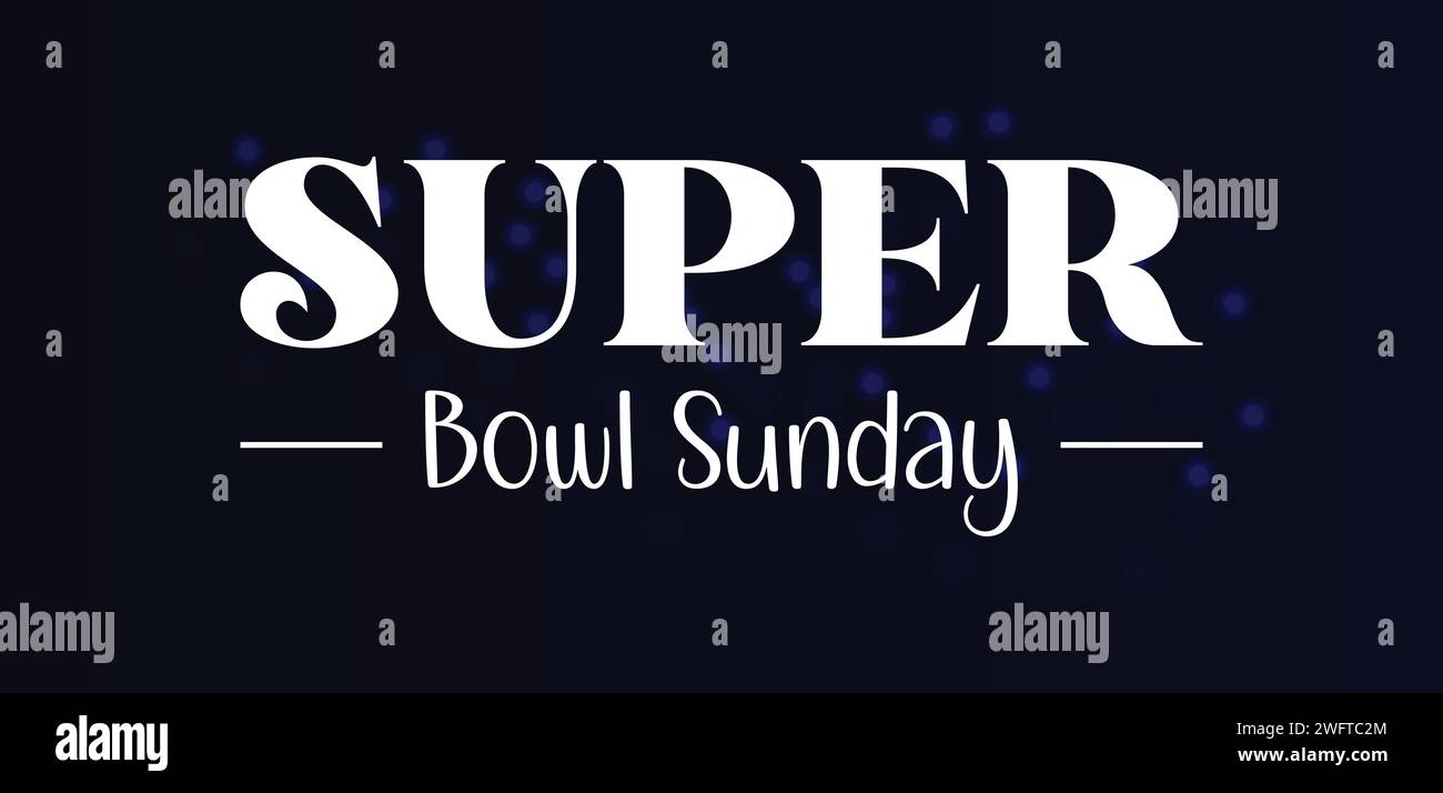 Super Bowl Sunday text illustration design Stock Vector Image & Art - Alamy