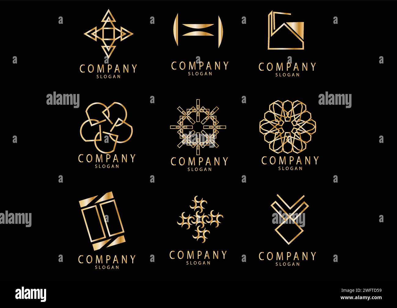 Logo design bundle Stock Vector Images - Alamy