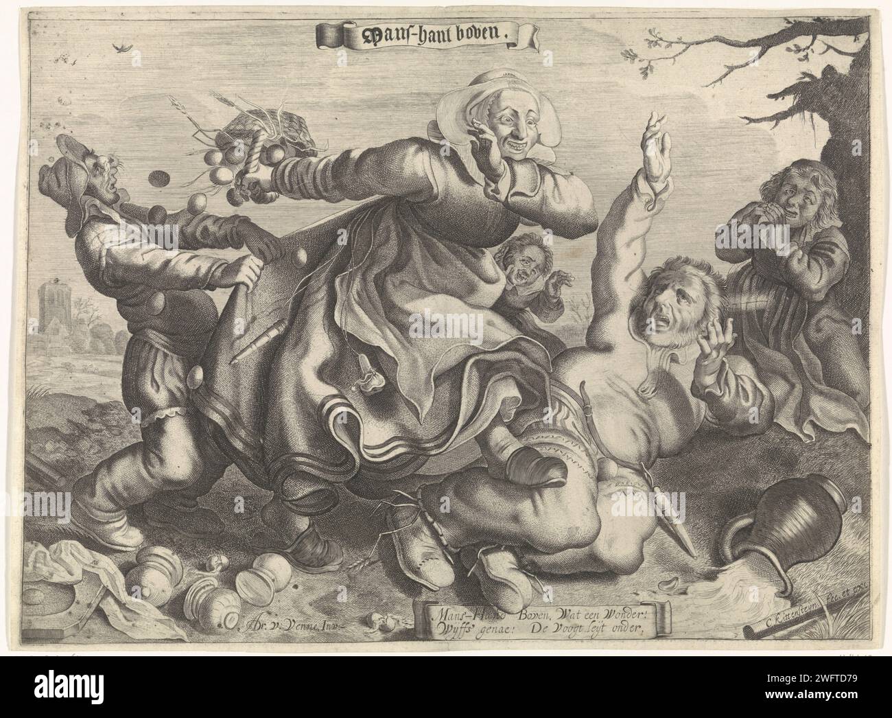 A woman who trampled her husband, Cornelis van Kittensteyn, after ...