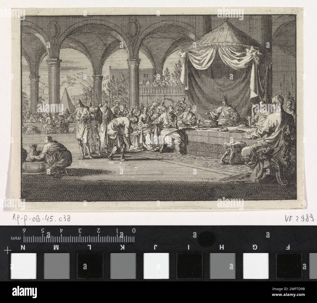 Honesthere of the Wijnschenker of the Pharaoh, Jan Luyken, 1703 print ...