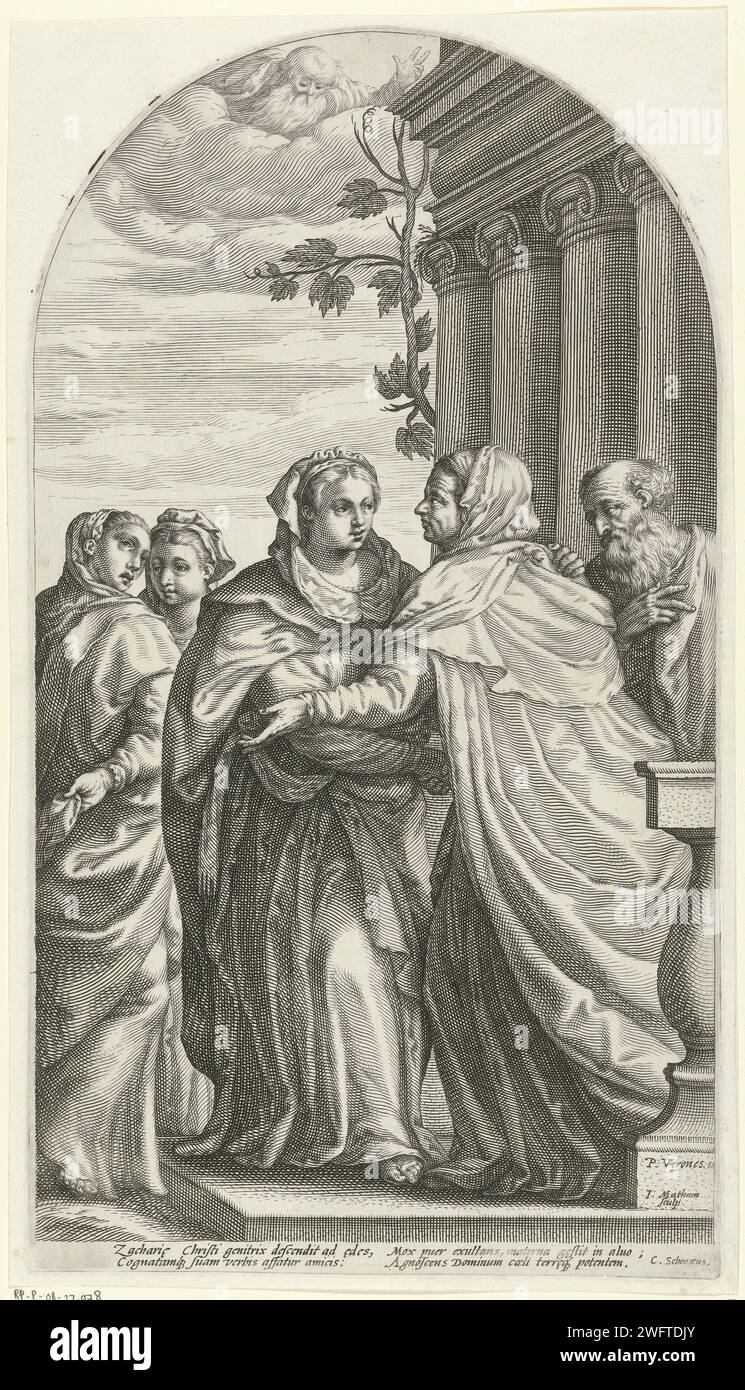 Visitatite, Jacob Matham, after Paolo Veronese, after Benedetto Caliari ...