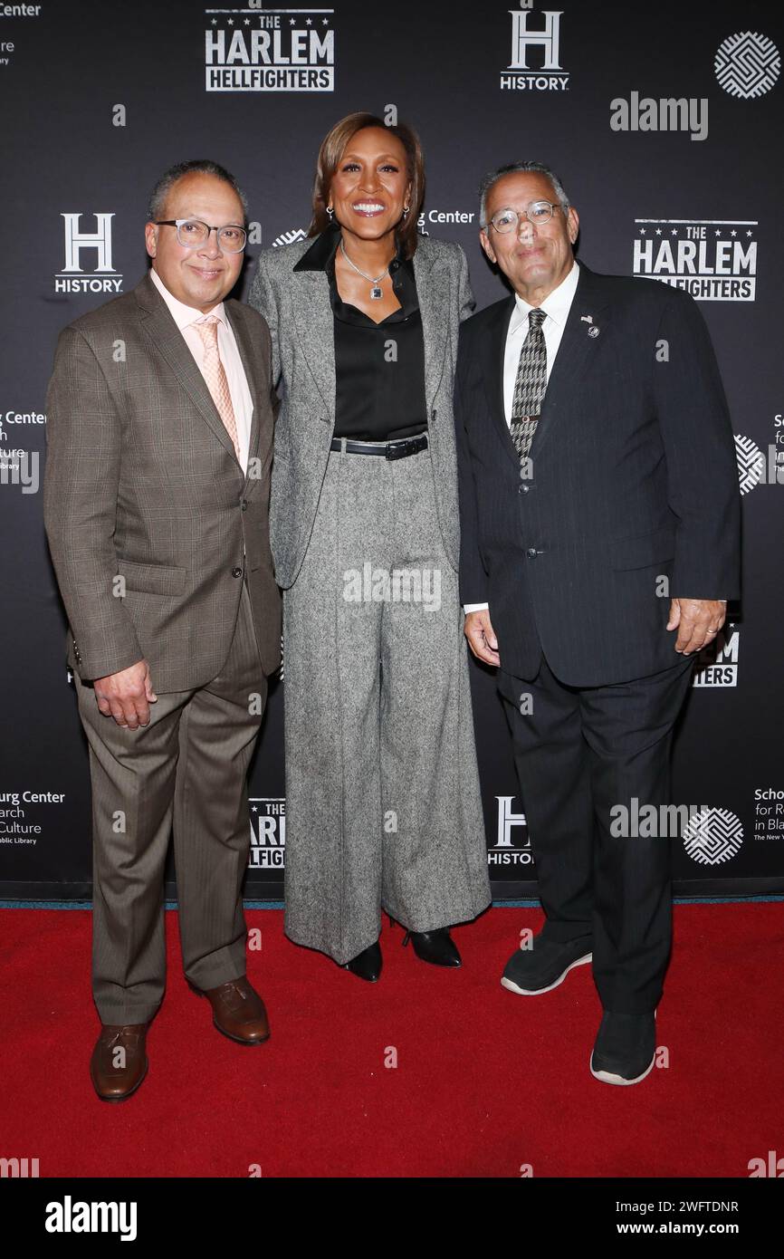 New York, United States. 31st Jan, 2024. Jeffey Sammons, Robin Roberts ...