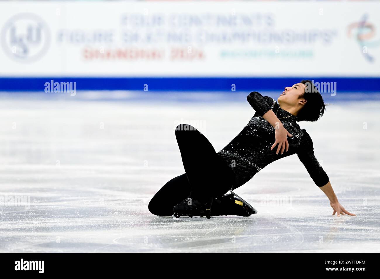 Fang-Yi LIN (TPE), during Men Short Program, at the ISU Four Continents ...