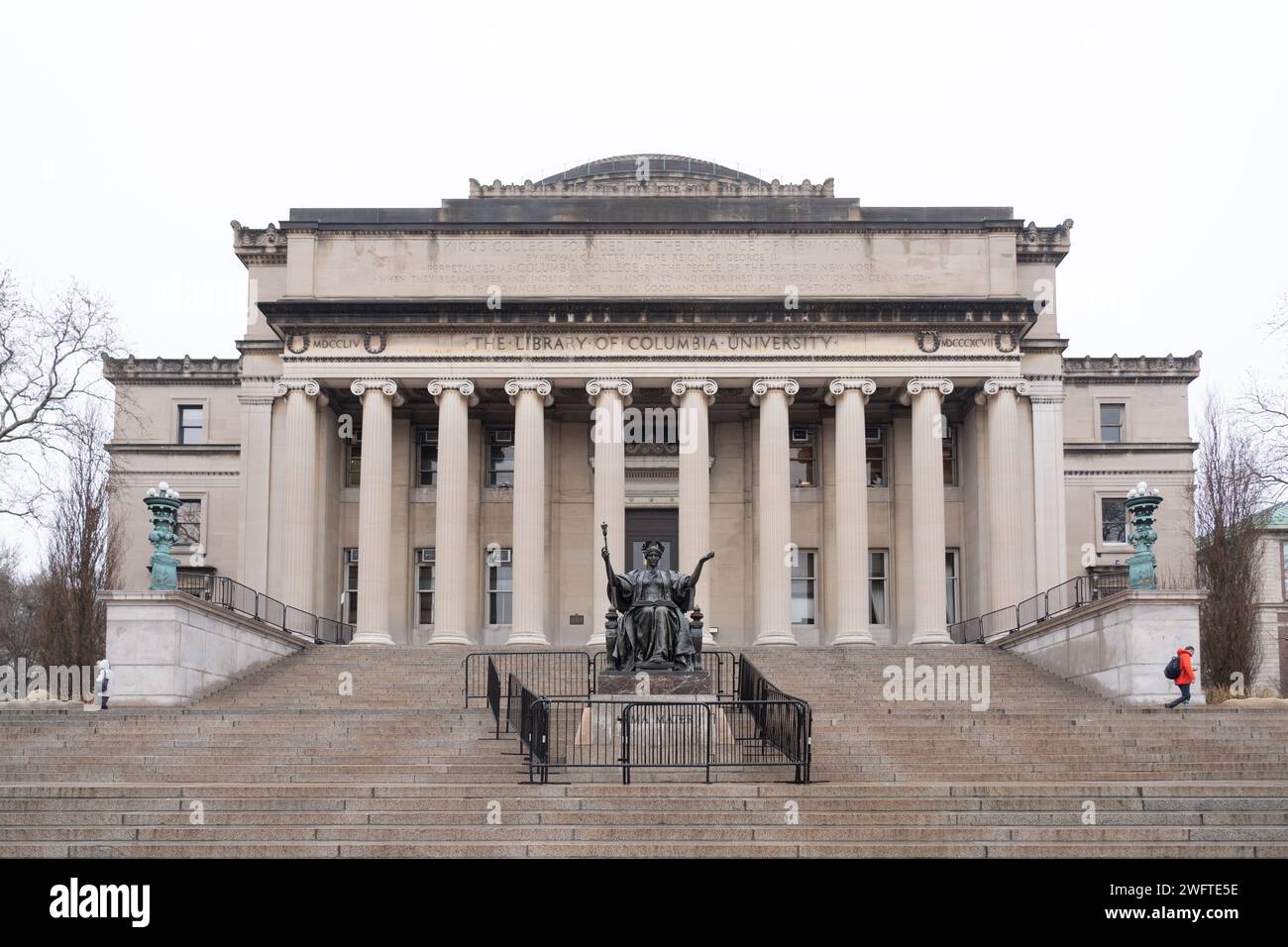 The Colombia University Library on the Upper West Side of New York City ...