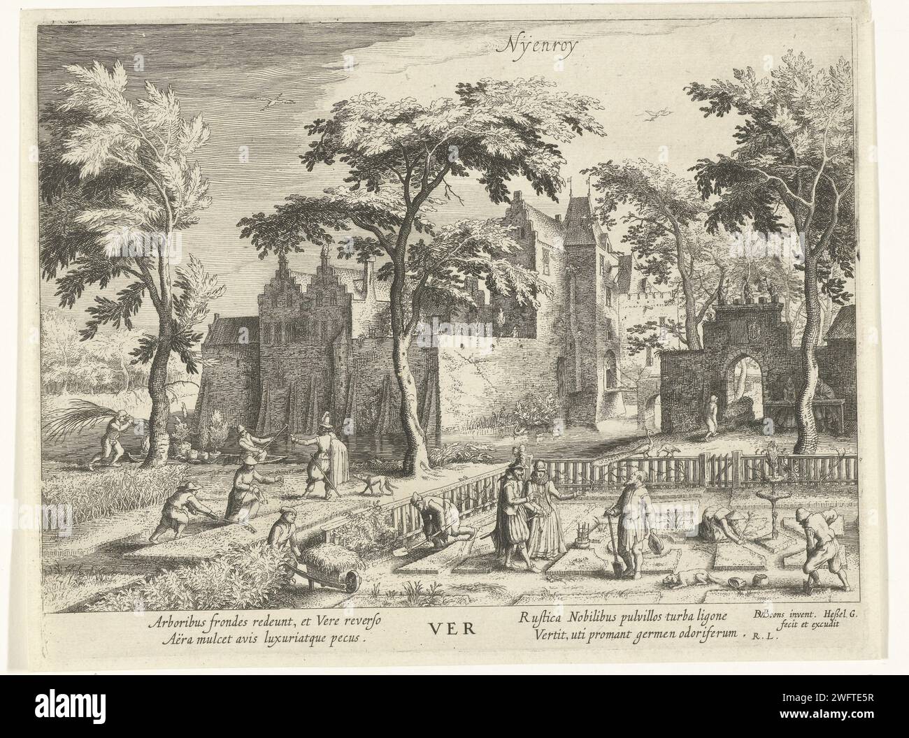 Spring, approx. 1625, 1620 - 1629 print The spring season. An elegant ...