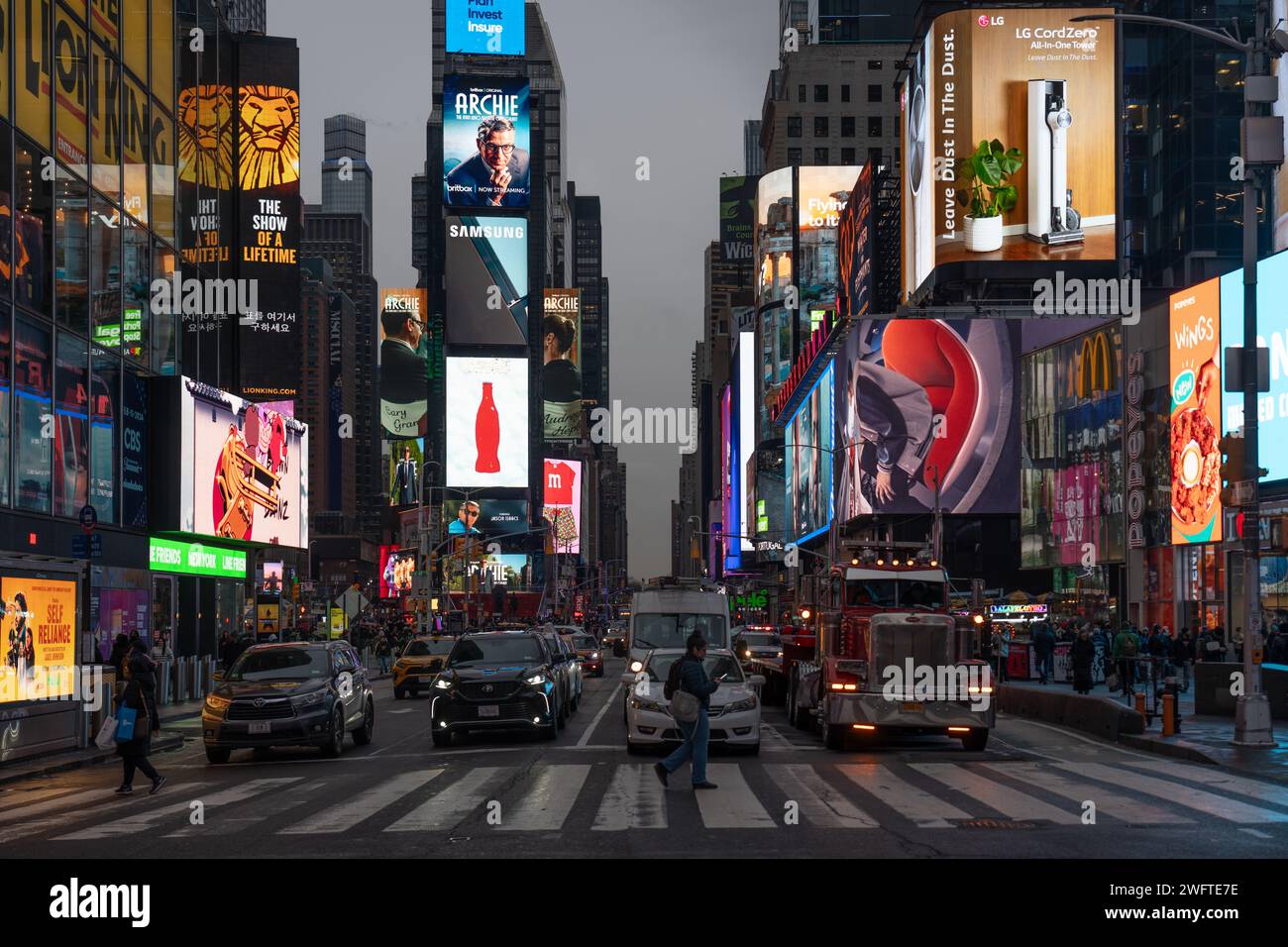 Times Square in New York City. Photo date: Tuesday, January 23, 2024 ...