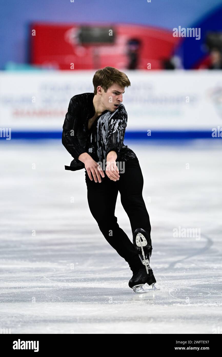 Andrew TORGASHEV (USA), during Men Short Program, at the ISU Four ...