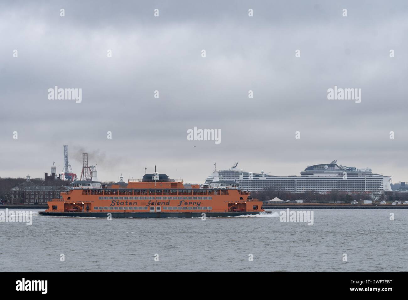 The Statten Island ferry in New York City. Photo date: Friday, January ...