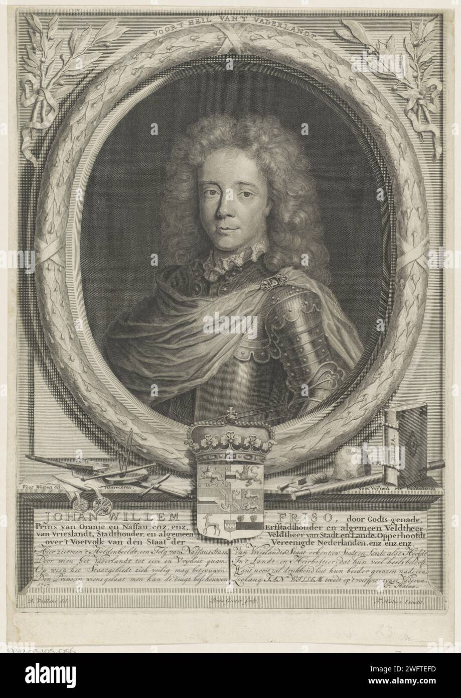 Portrait of Johan Willem Friso, Prince of Oranje-Nassau, Pieter van ...