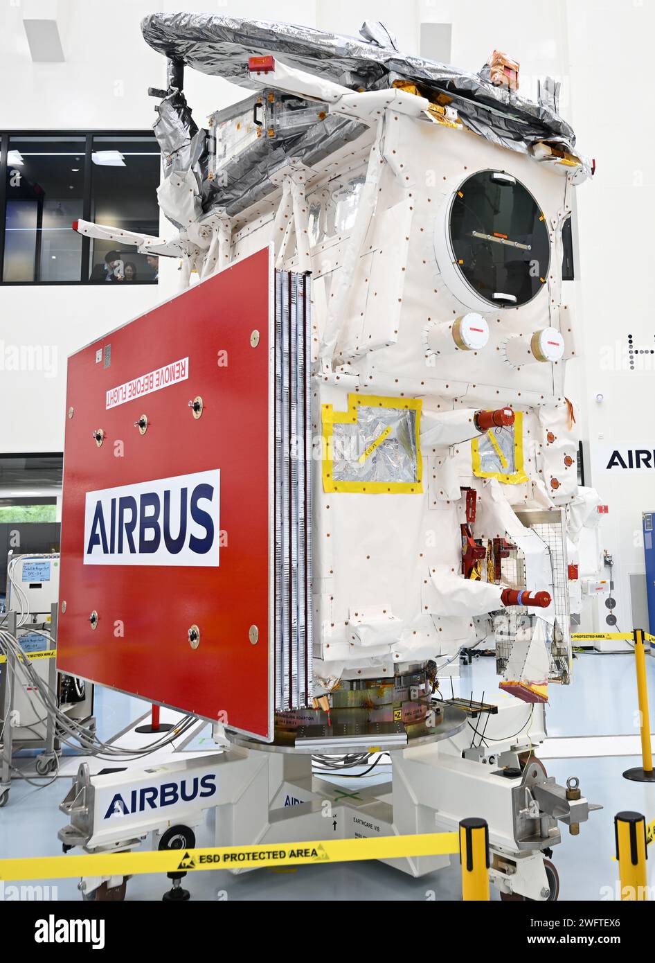 Immenstaad Am Bodensee, Germany. 01st Feb, 2024. The "Earthcare" cloud ...