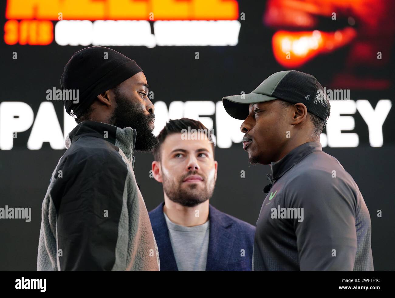 Joshua Buatsi, Ben Shalom and Dan Azeez during a press conference at ...