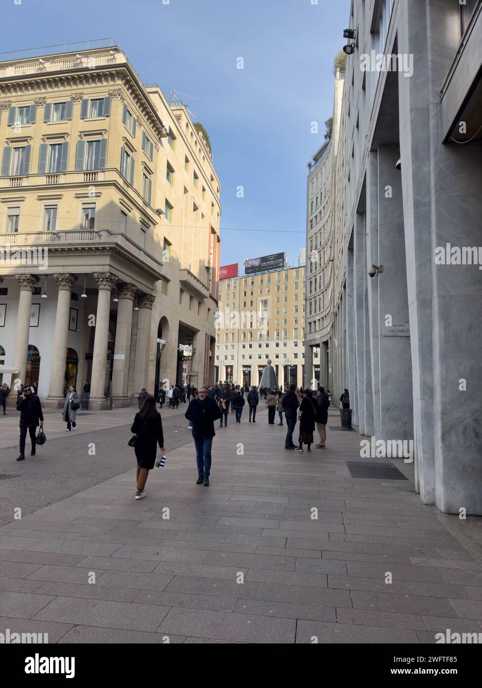Corso Vittorio Emanuele II, the pedestrain road that leeds from the ...