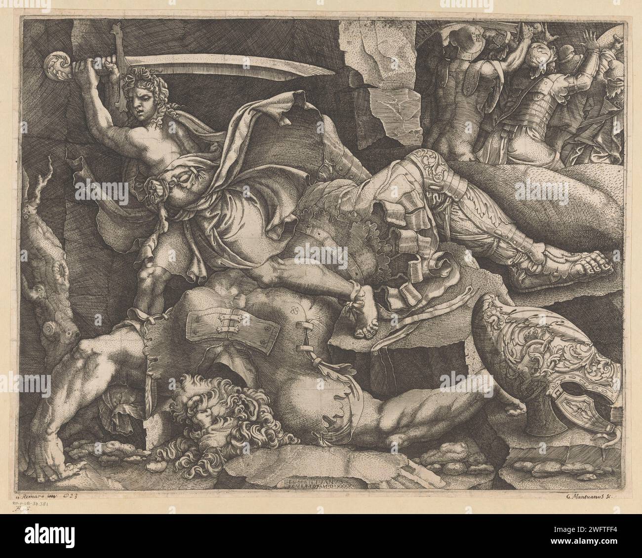 David Onthooofdt Goliat, Giovanni Battista Sculptors, After Giulio ...