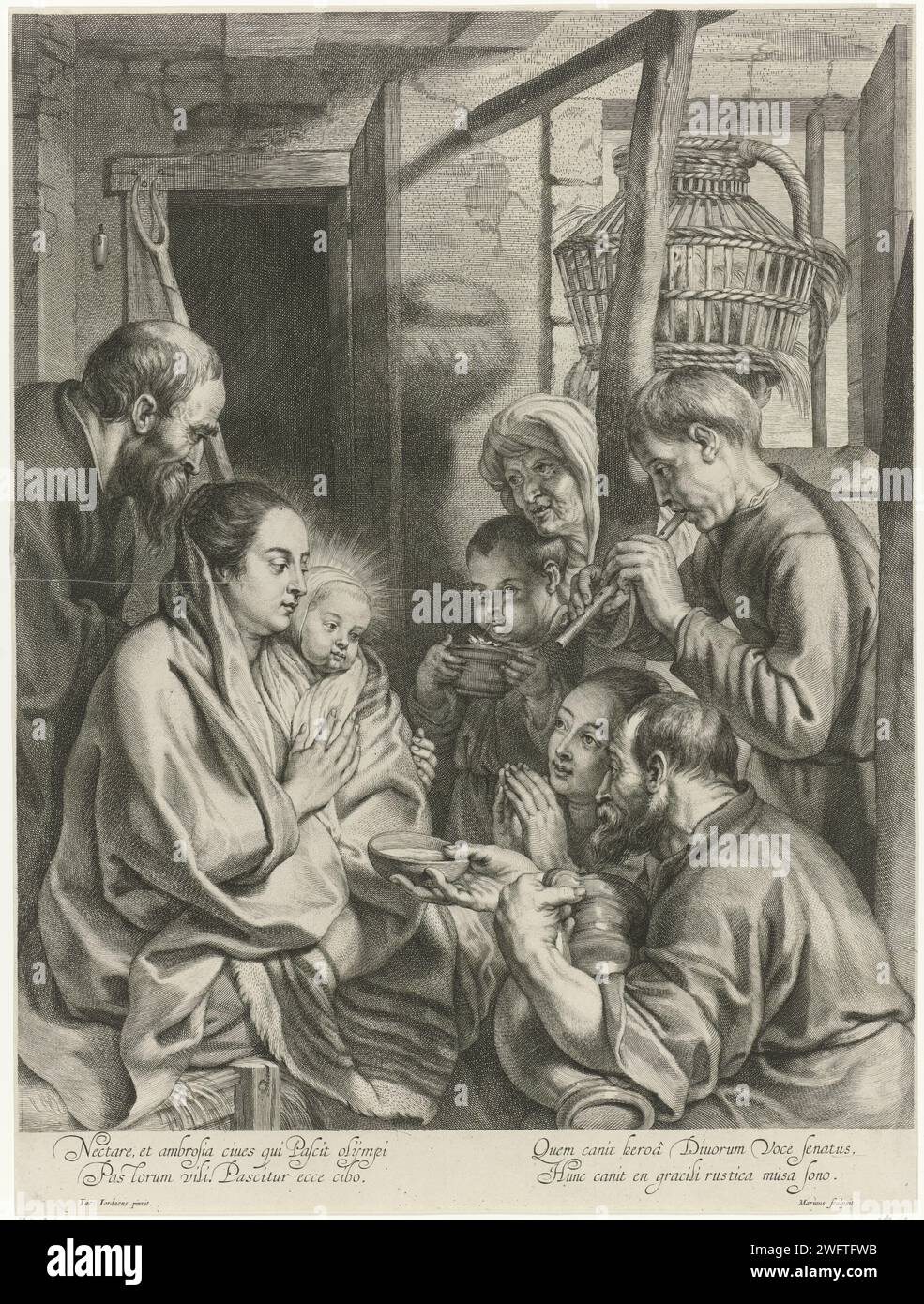 Adoration by De Herders, Marinus Robyn van der Goes, after Jacques ...