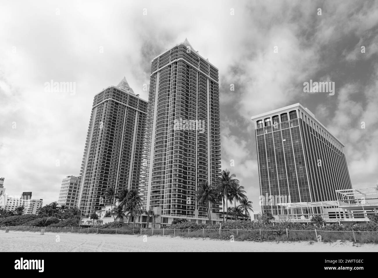skyscraper architectural building in florida beach. skyscraper ...
