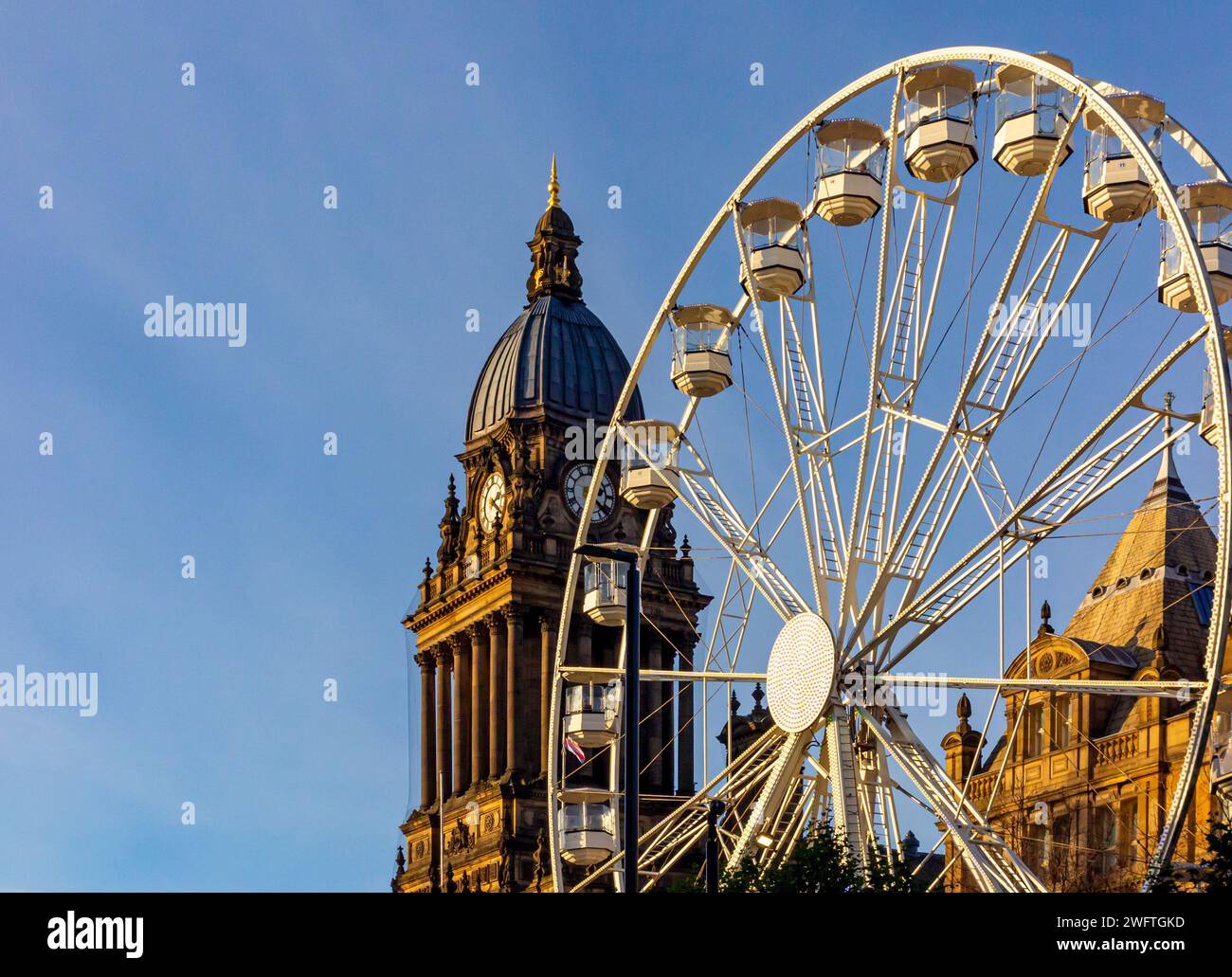 Leeds Town Hall West Yorkshire England UK built 1853-1859 designed by ...