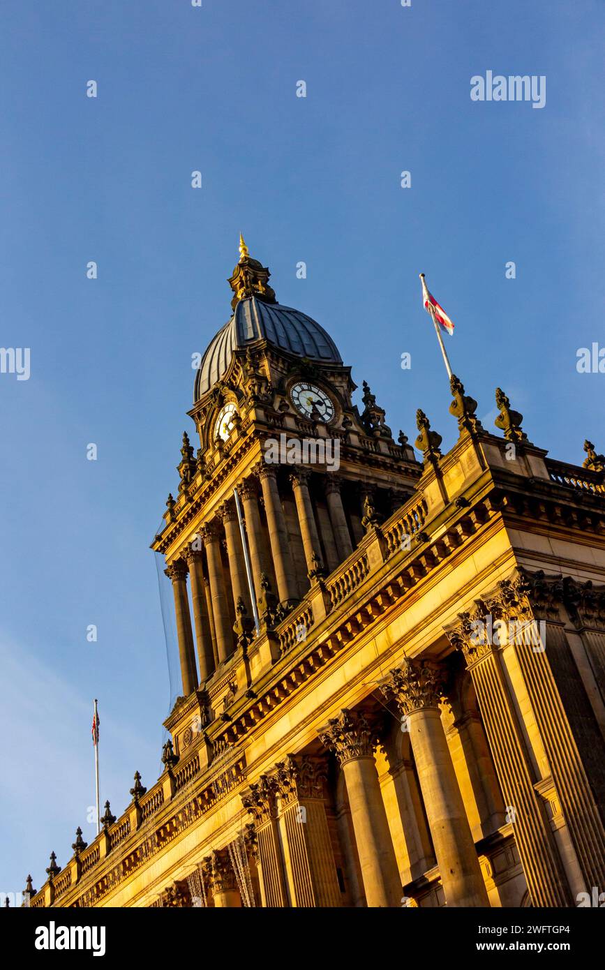 Leeds Town Hall West Yorkshire England UK built 1853-1859 designed by ...