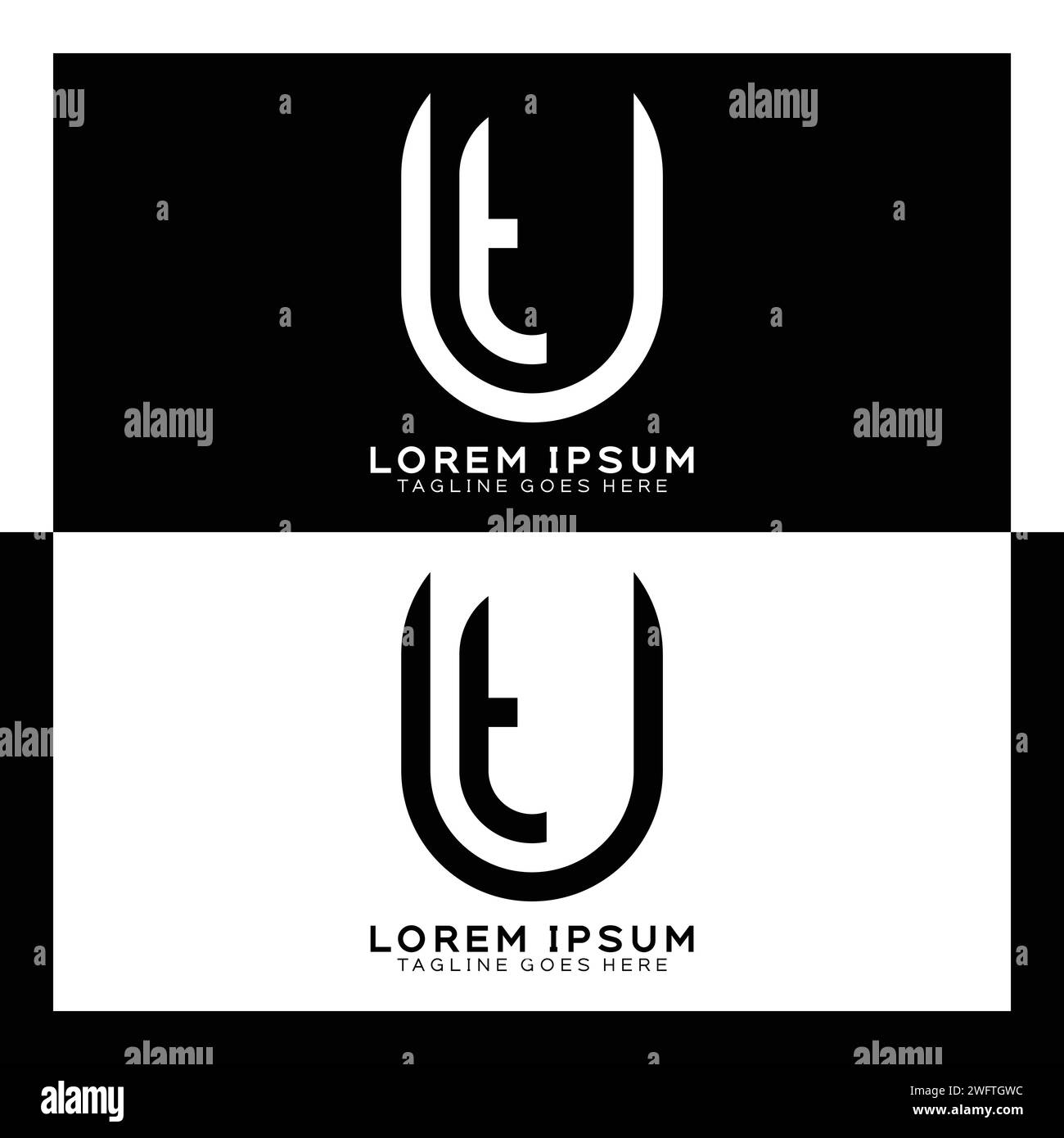 U letter logo Stock Vector Images - Alamy