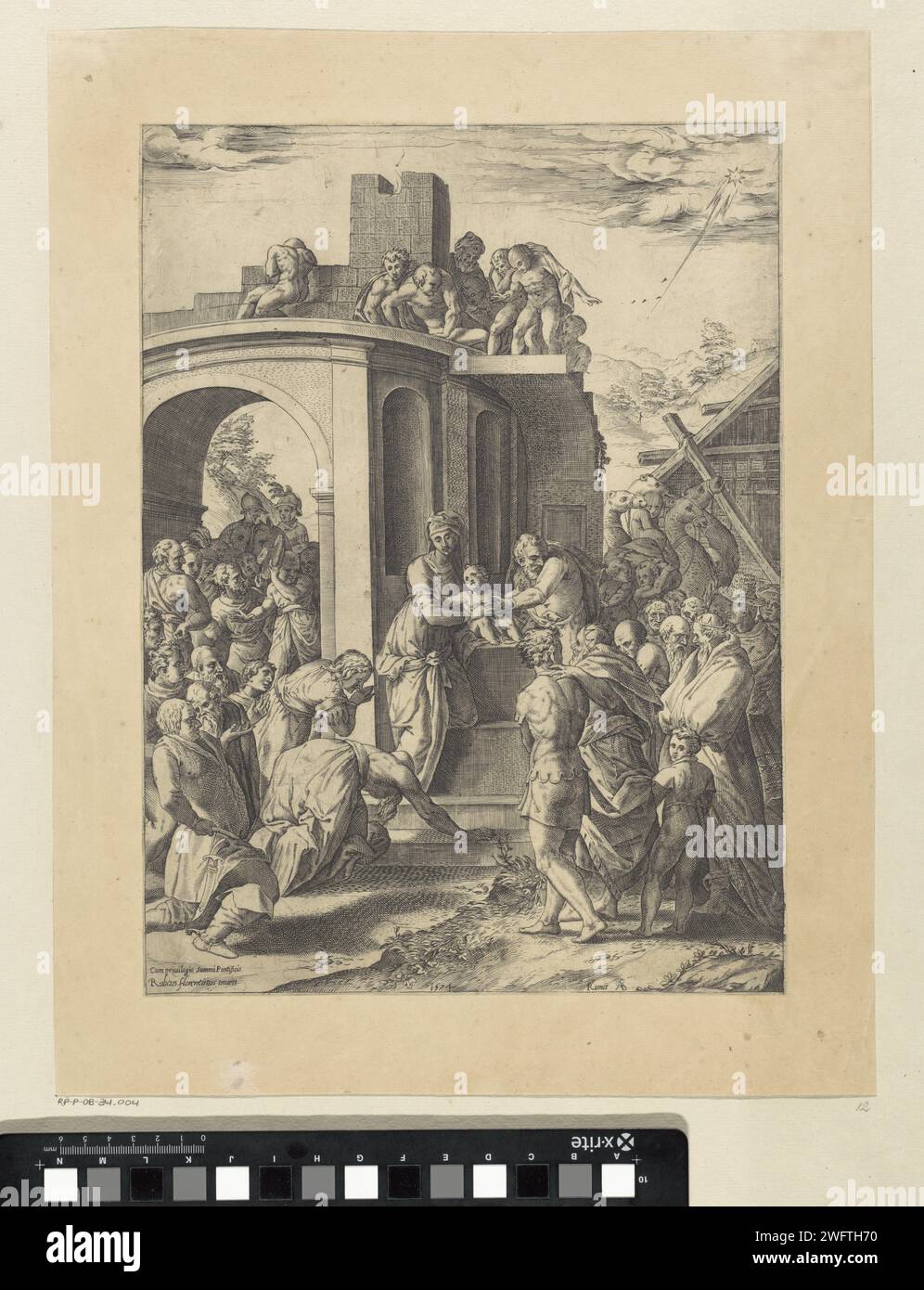 Adoration by the Kings, Cherubino Alberti, After Rosso Fiorentino, 1574 ...