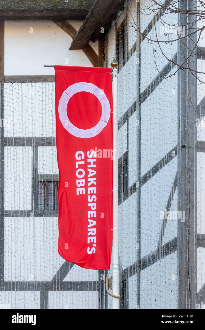 Shakespeare's Globe Theatre at London South Bank, England, UK, in ...