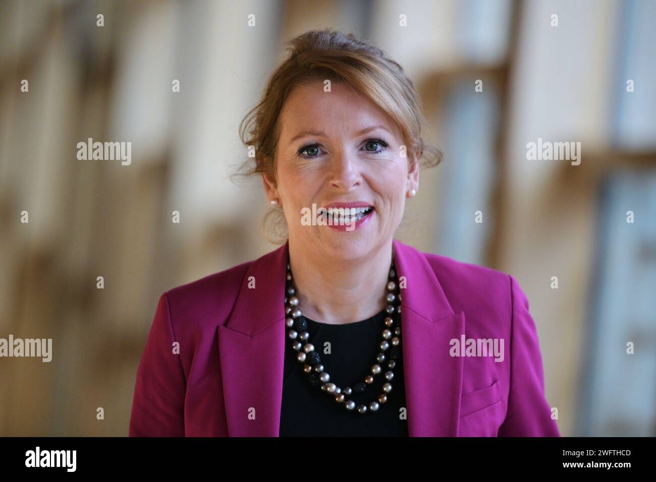 Edinburgh Scotland, UK 01 February 2024 Ash Regan MSP at the Scottish ...