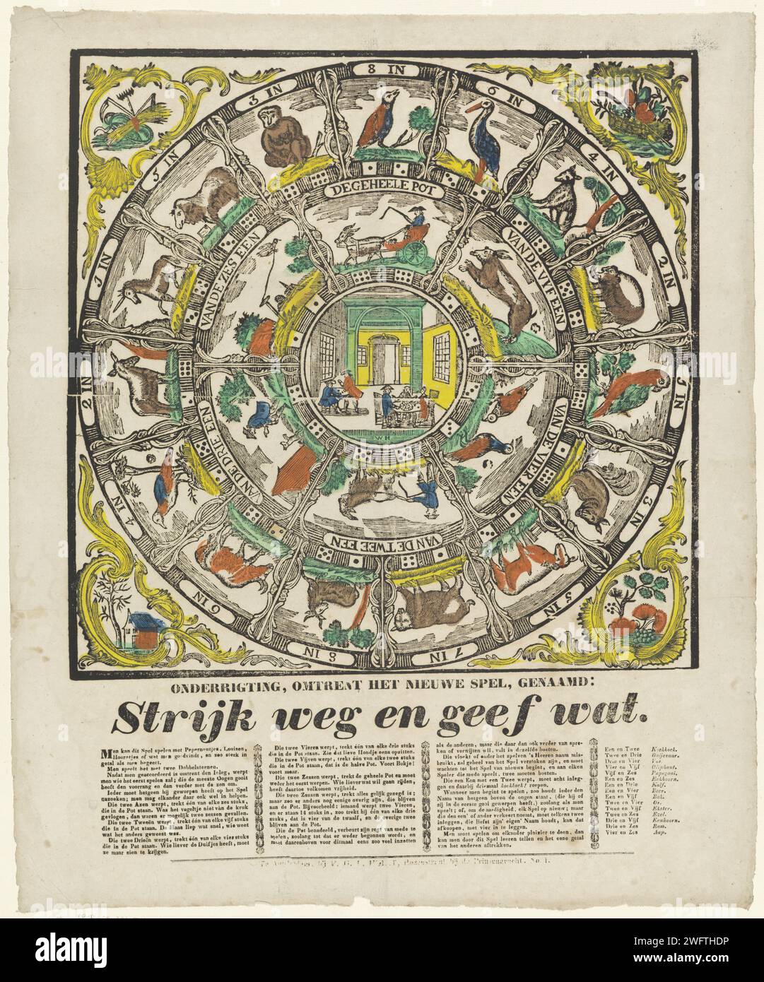 Spread away and give what, 1841 - 1864 print. gameboard Square board ...