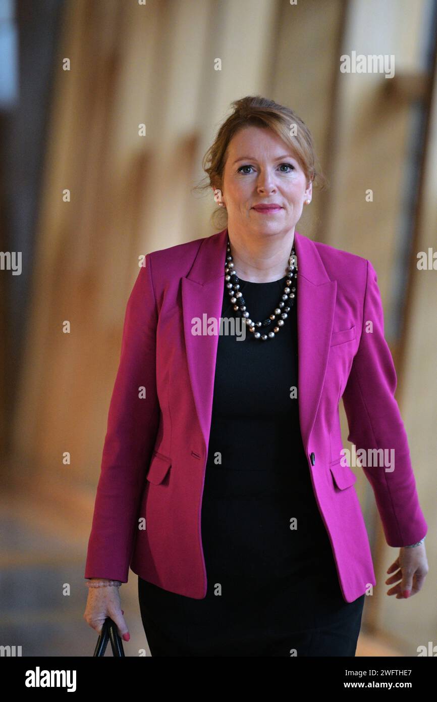 Edinburgh Scotland, UK 01 February 2024 Ash Regan MSP at the Scottish ...