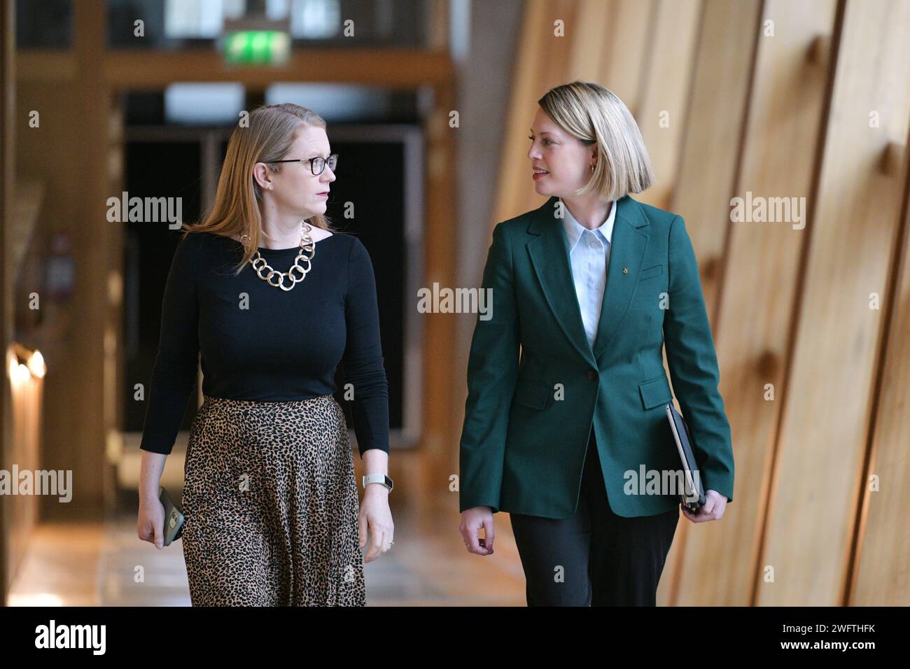 Edinburgh Scotland, UK 01 February 2024 Cabinet Secretary for Social ...