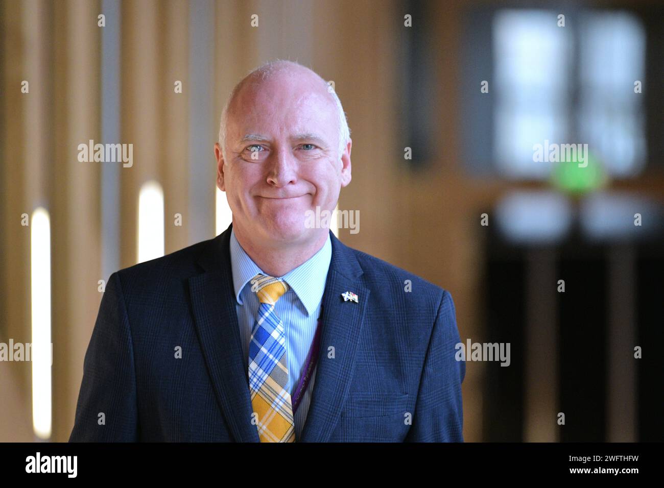 Edinburgh Scotland, UK 01 February 2024 Joe FitzPatrick MSP at the ...