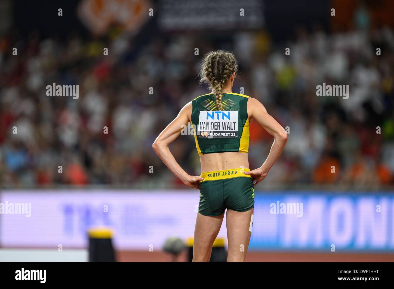 Zenéy GELDENHUYS participating in the 400 meters at the World Athletics ...