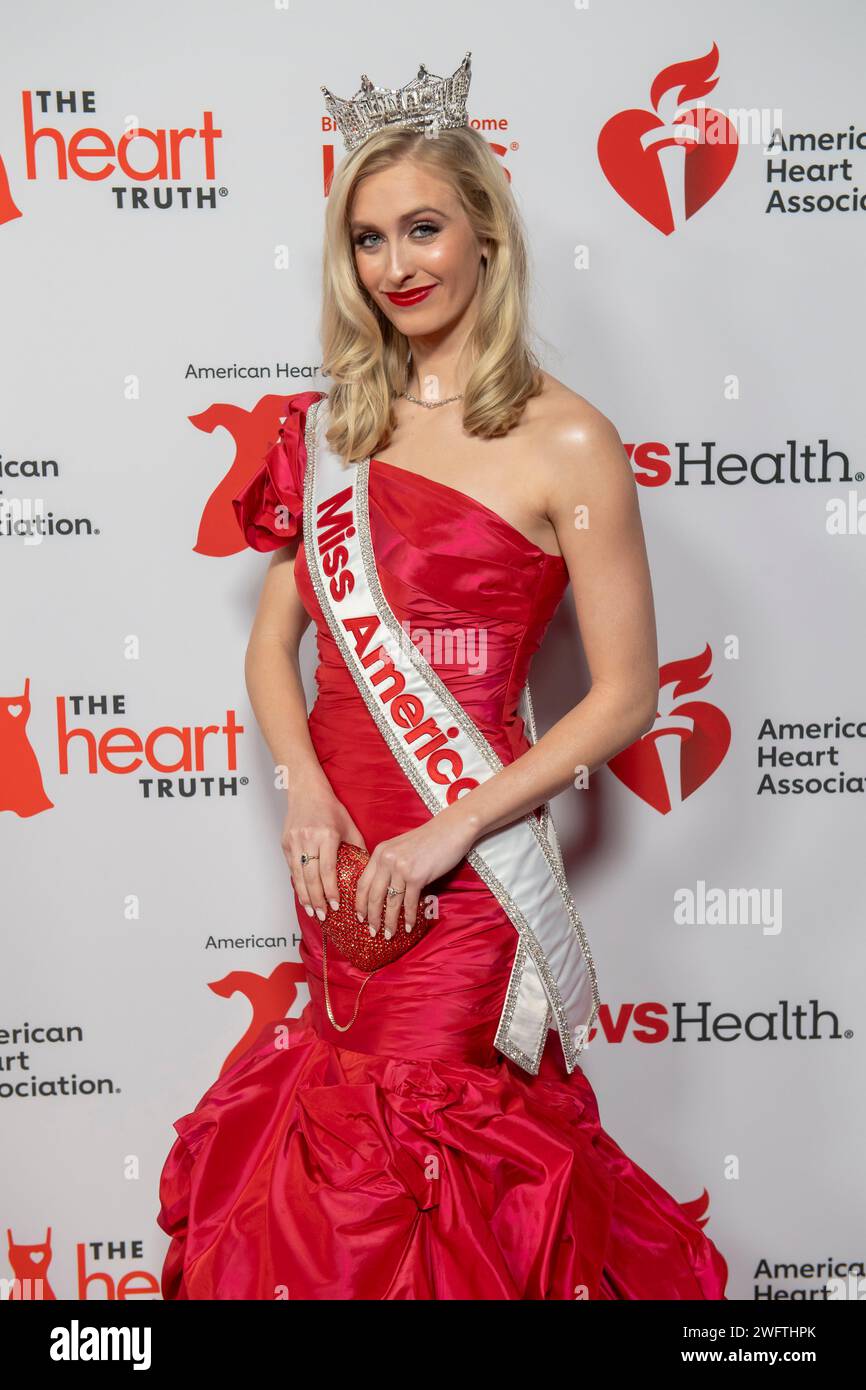 New York, United States. 31st Jan, 2024. Miss America Madison Marsh ...
