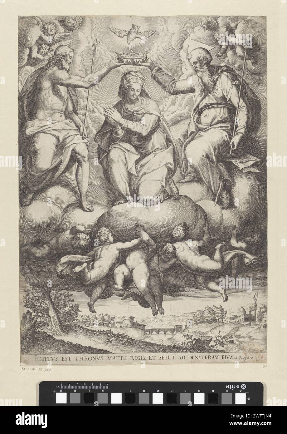 Kroning Van Maria, Agostino Carracci, After Orazio Samacchini, After ...
