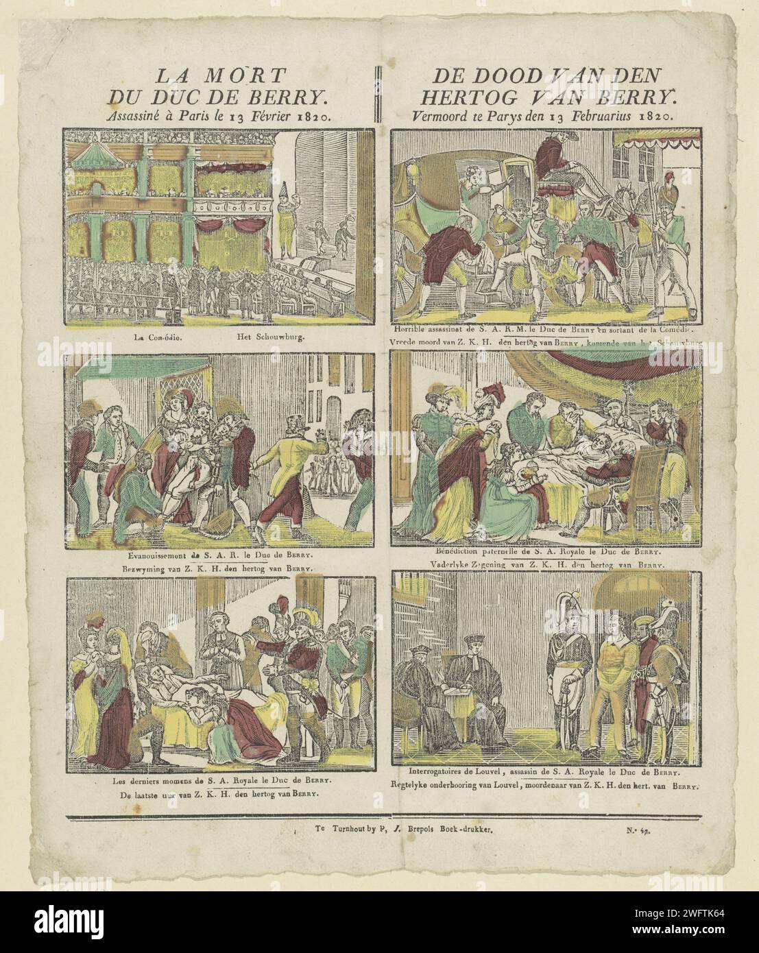 Death / Duke of Berry. / Murdered in Paris on February 13, 1820 / DE ...