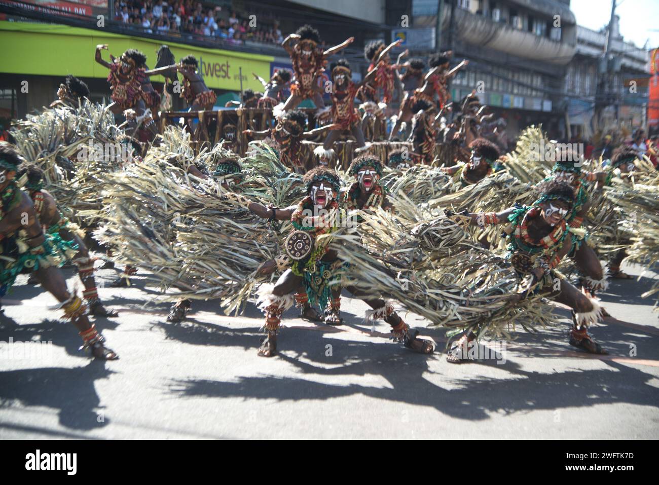 Participants Dinagyang festival.Dinagyang A religious and cultural ...