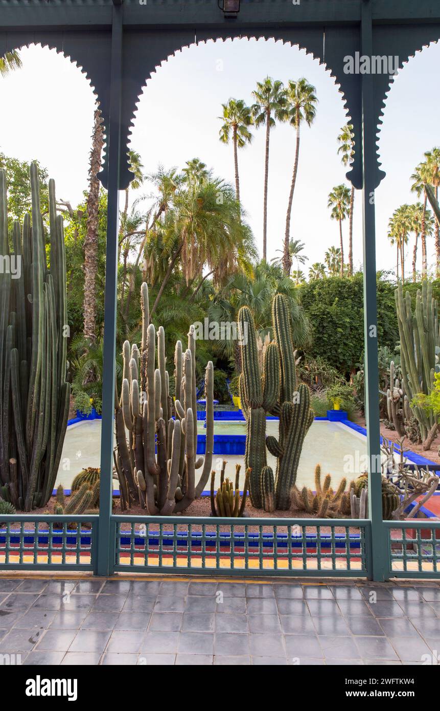 North Africa Morocco Marrakech Marrakesh Yves Saint Laurent garden ...
