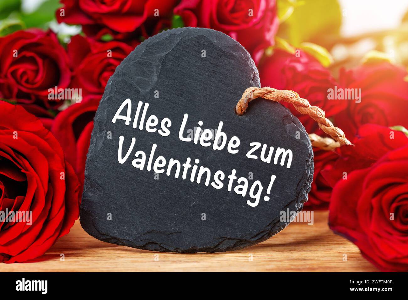 February 1, 2024: Love for Valentine s Day, greeting on a heart in ...