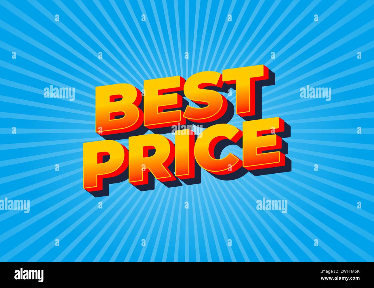 Best Price. Text effect design in 3D look with eye catching color Stock ...