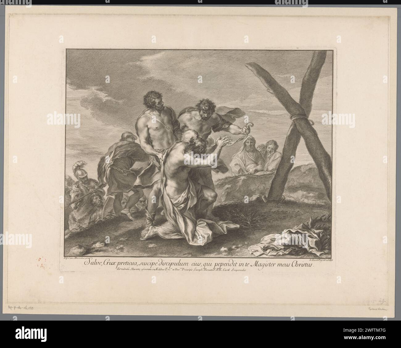 Holy Andreas for his crucifixion, Jakob Frey (I), After Carlo Maratta ...