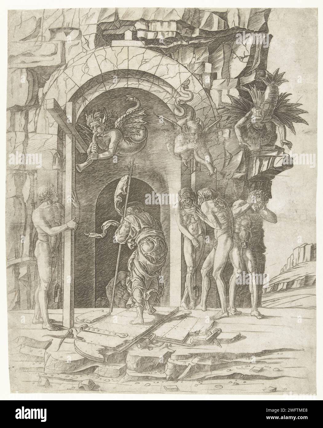 Christ descends in pre -burgled, Andrea Mantegna (School of), After ...