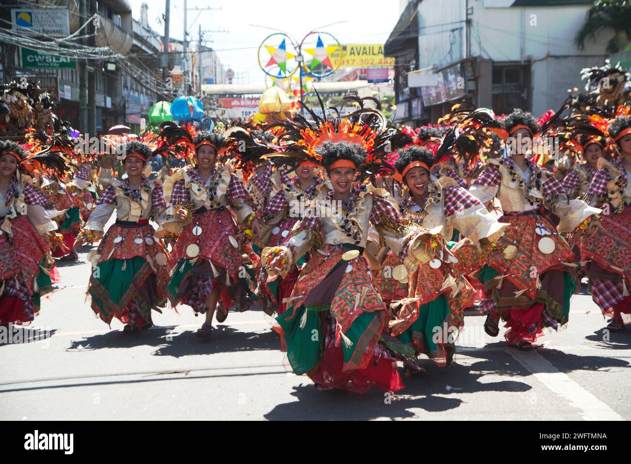 Participants Dinagyang festival.Dinagyang A religious and cultural ...