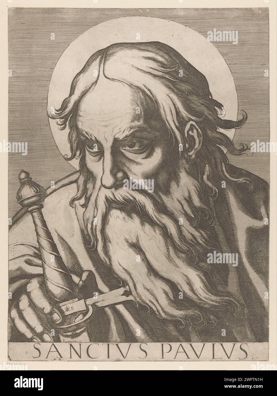 Heilige Paulus, Raffaello Schiambinosso, 1606 - 1607 print Saint Paul ...