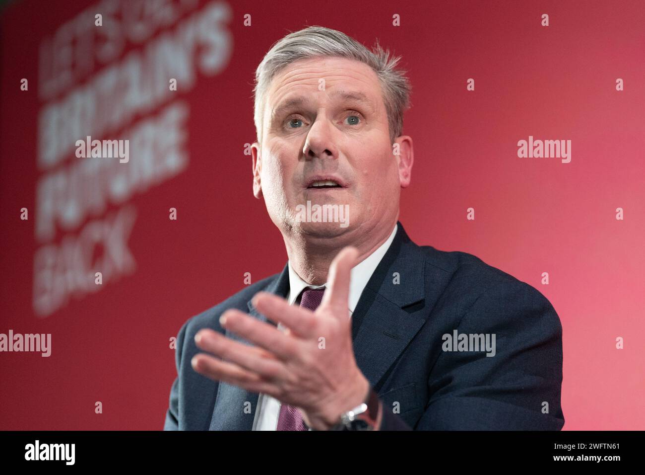 Labour leader Sir Keir Starmer addressing 400 business leaders at the ...
