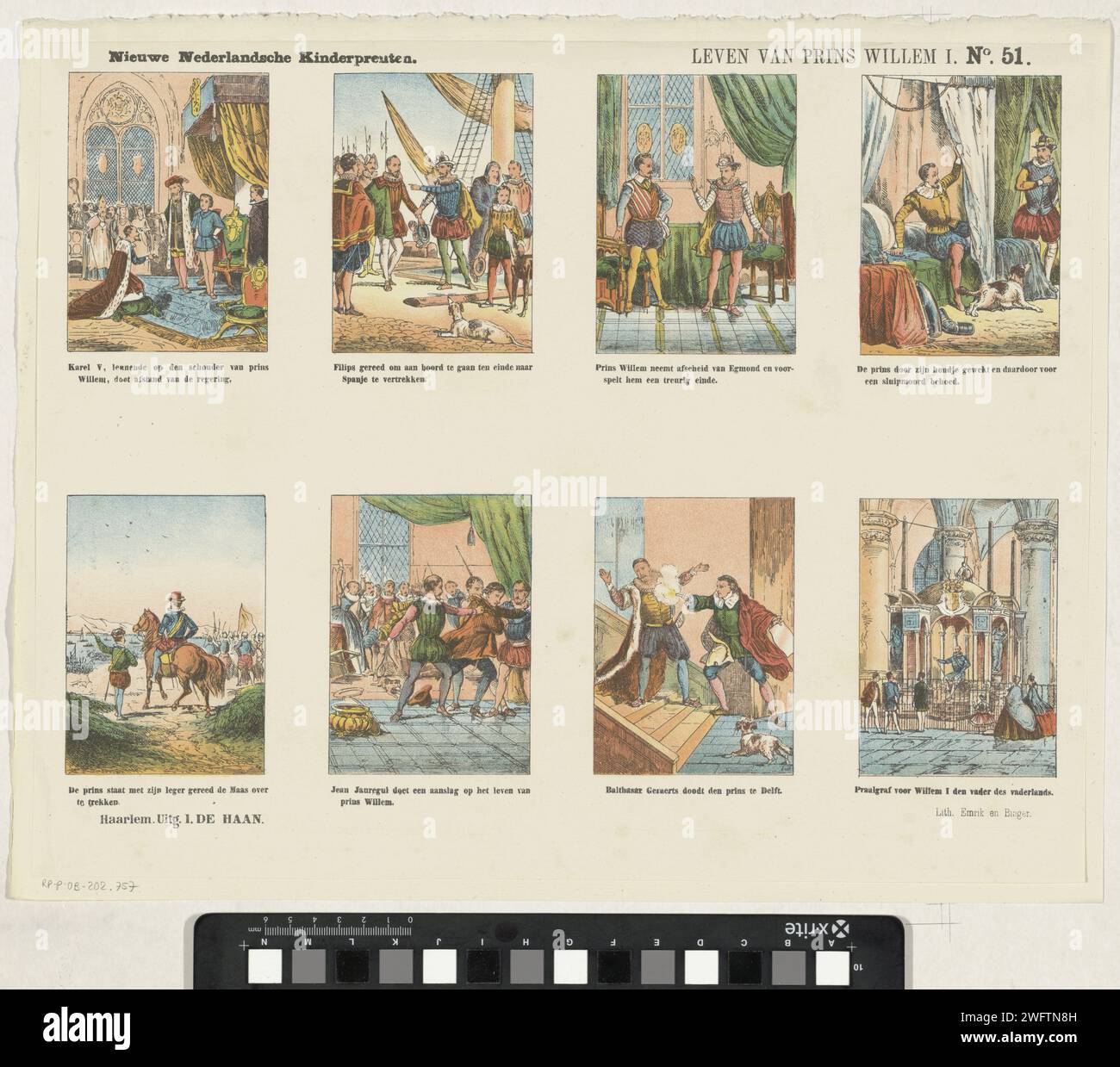 Life of Prince William I, 1875 - 1903 print Leaf with 8 performances ...